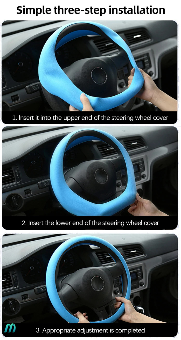 Husa Volan din Silicon Elastic, Pentru Protejarea Volanului Masinii si ...